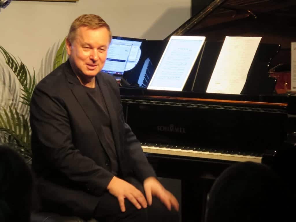 Christopher Norton on the Schimmel Stage - Schimmel Pianos